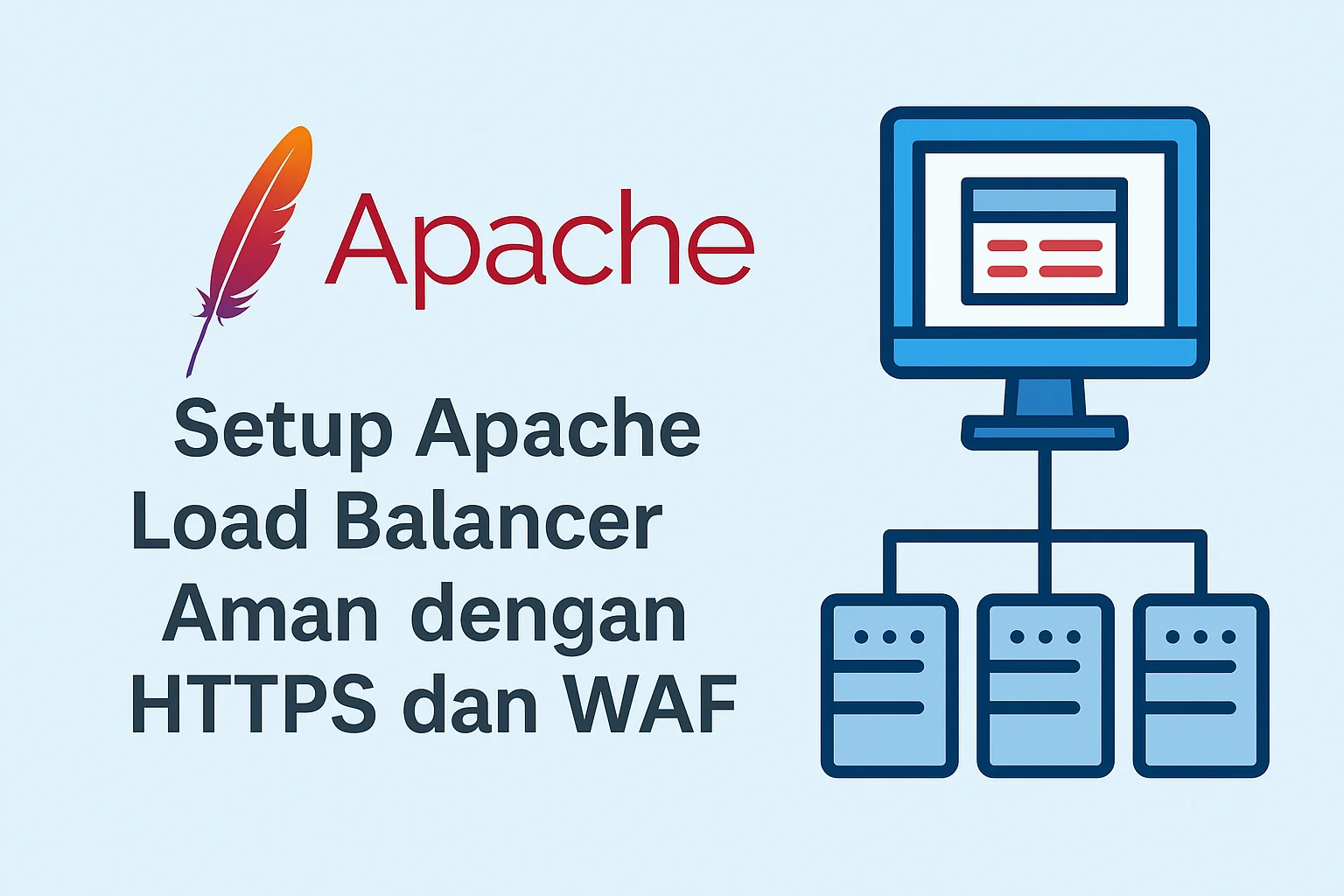 Apache Load Balancer Aman dengan HTTPS dan WAF